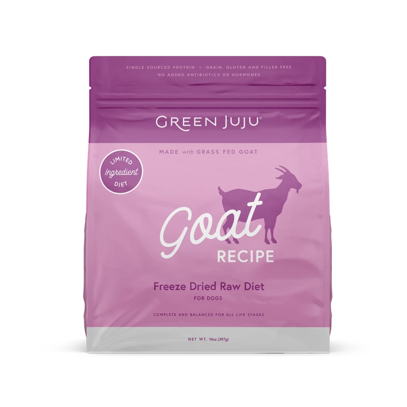 Green JuJu Dog Freeze Dried Raw Goat 14oz – Poochie Moochie Pet Store ...