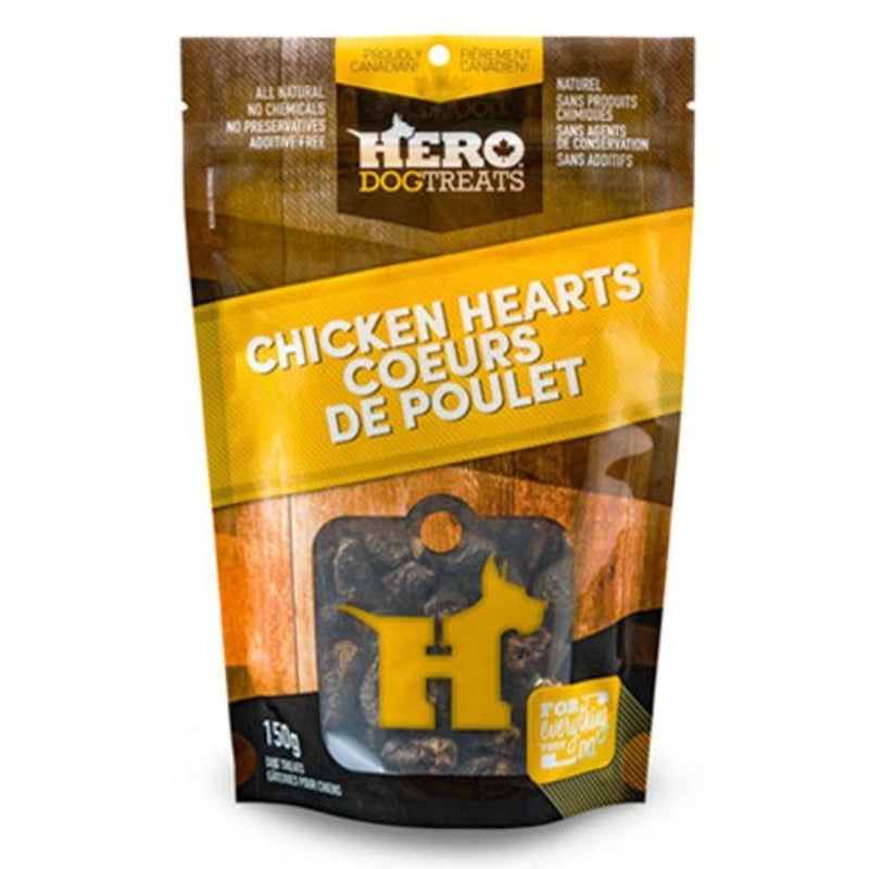 Hero Dehydrated Chicken Hearts 150g – Poochie Moochie Pet Store West ...