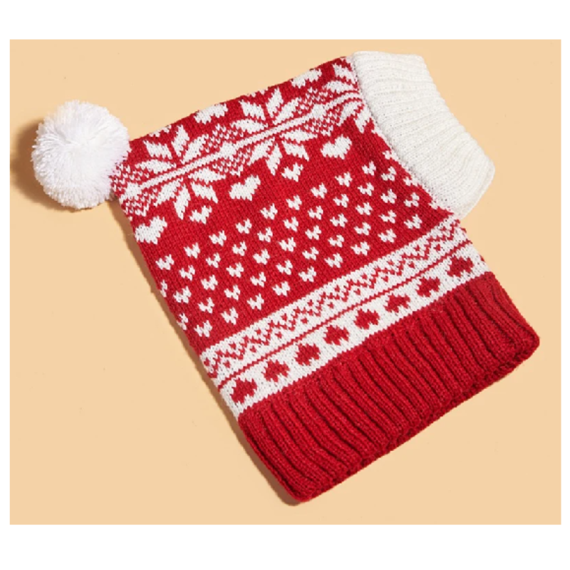 Winter Red Snood with Pom Pom – Poochie Moochie Pet Store West Edmonton